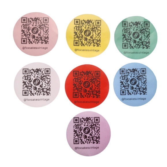 Office | 10 Custom 2 Stickers With Your Poshmark Qr Code Closet Name | Poshmark